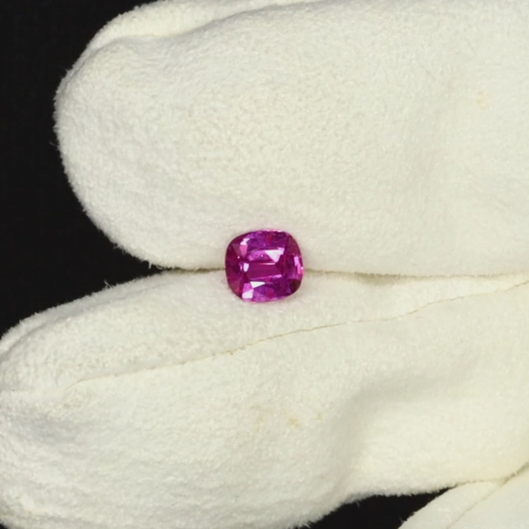 1.18ct Pinkish Red Ruby GRS – Kashmir Blue