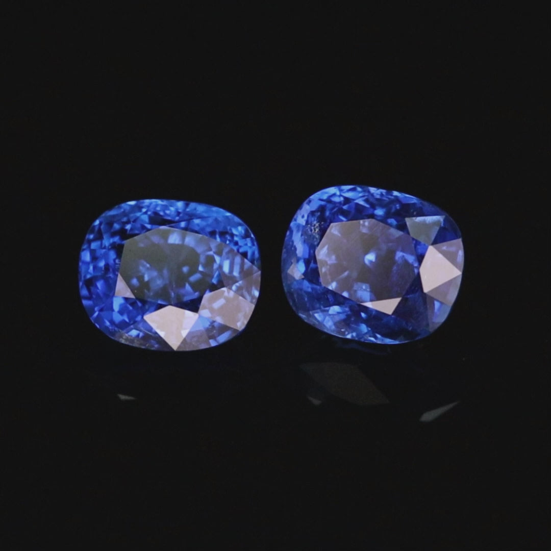 ~2.75ct twt Burma Matched Pair Sapphire – Kashmir Blue